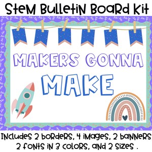 Stem/steam Bulletin Board Kit/makers Gonna Make/instant Download - Etsy