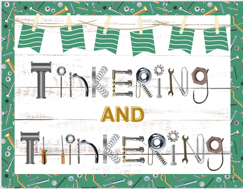 Stem Bulletin Board Kit/ Tinkering & Thinkering - Etsy