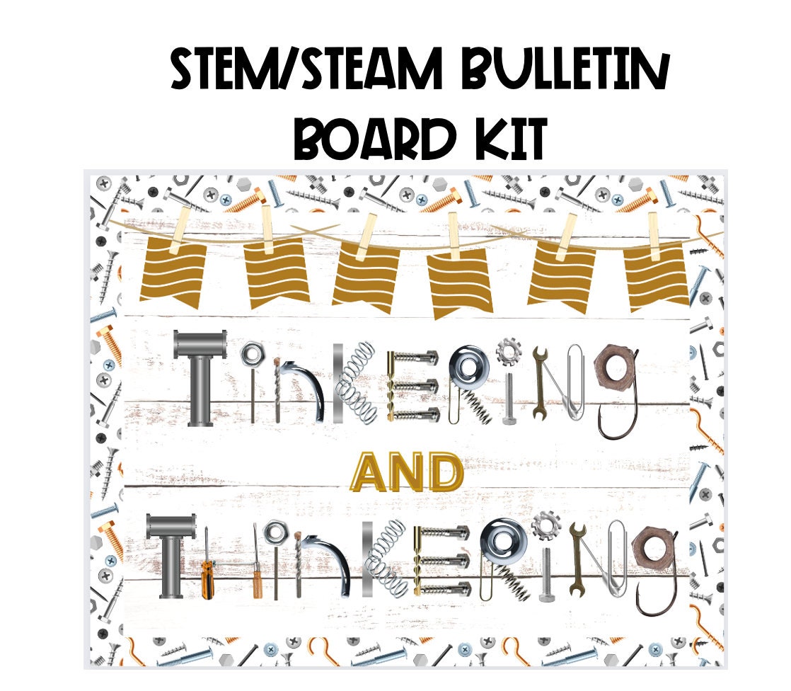 Stem Bulletin Board Kit/ Tinkering & Thinkering - Etsy