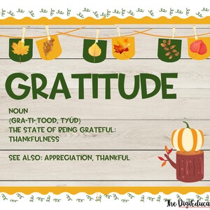 Fall/autumn & Thanksgiving Bulletin Board Kit/ GRATITUDE/ Instant ...