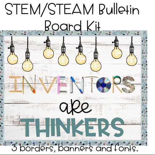Stem Bulletin Board Kits/ Inventors Are Thinkers - Etsy