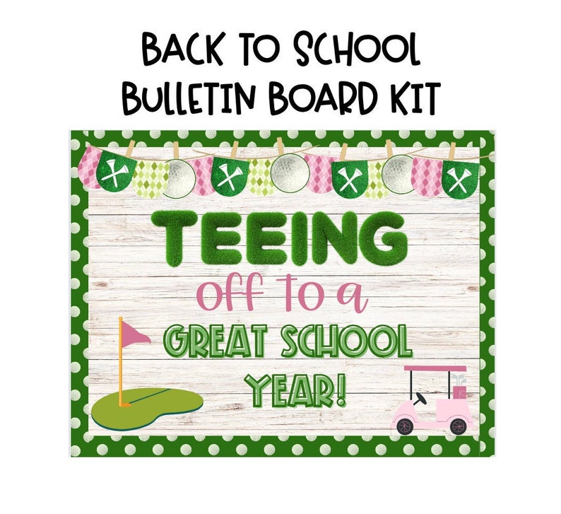 Golf Themed Back to School Bulletin Board - Etsy