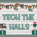 Tech the Halls Bulletin Board Kit/ Christmas Technology Board /STEM ...