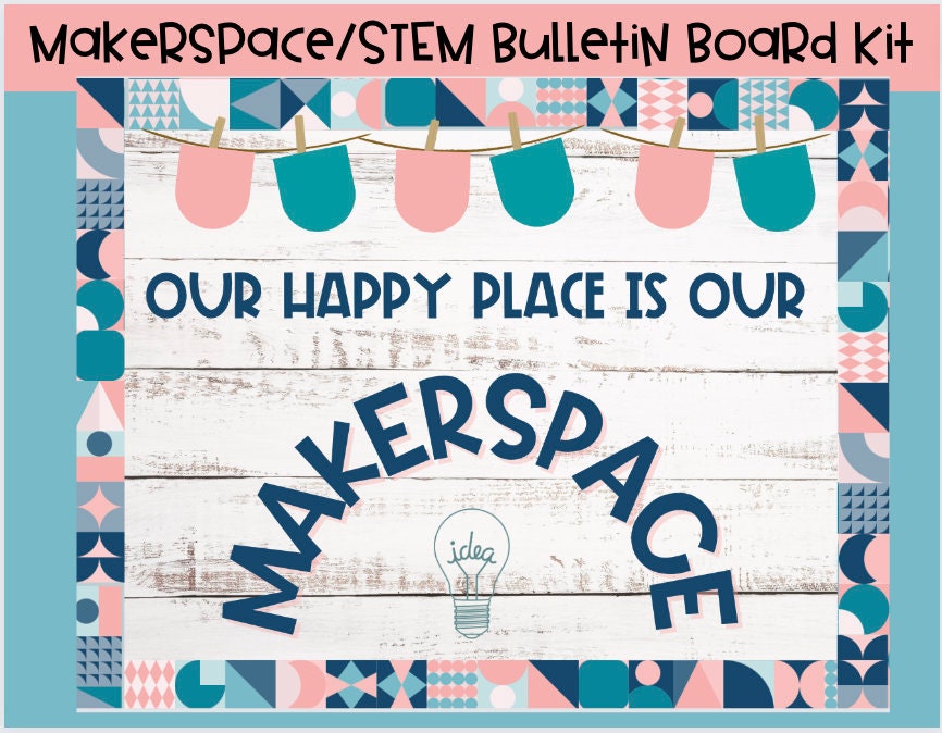 Makerspace/stem Bulletin Board Kit - Etsy