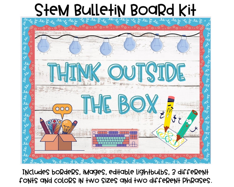 Stem/steam/makers Bulletin Board Kit - Etsy