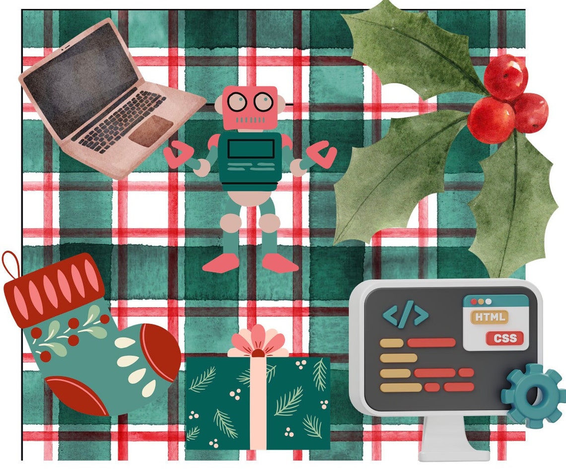 Tech the Halls Bulletin Board Kit/ Christmas Technology Board /STEM ...