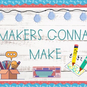 Stem/steam/makers Bulletin Board Kit - Etsy