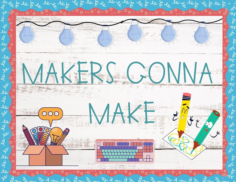 Stem/steam/makers Bulletin Board Kit - Etsy