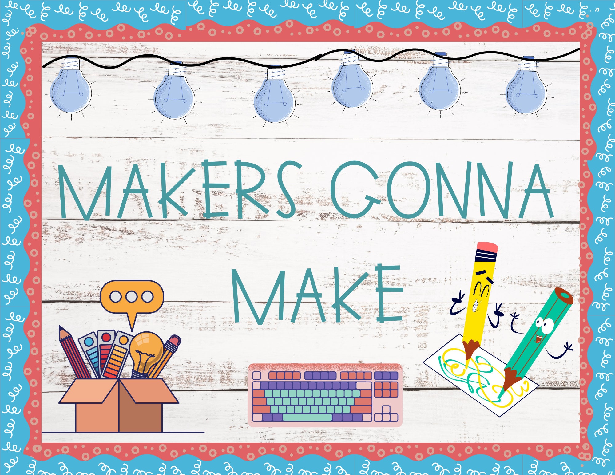 Stem/steam/makers Bulletin Board Kit - Etsy