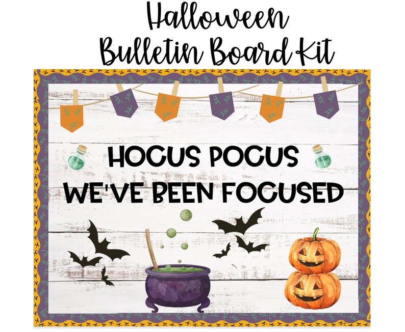 Halloween Bulletin Board Kit/ Hocus Pocus / Instant Digital Download - Etsy