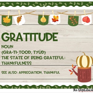 Fall/autumn & Thanksgiving Bulletin Board Kit/ GRATITUDE/ Instant ...