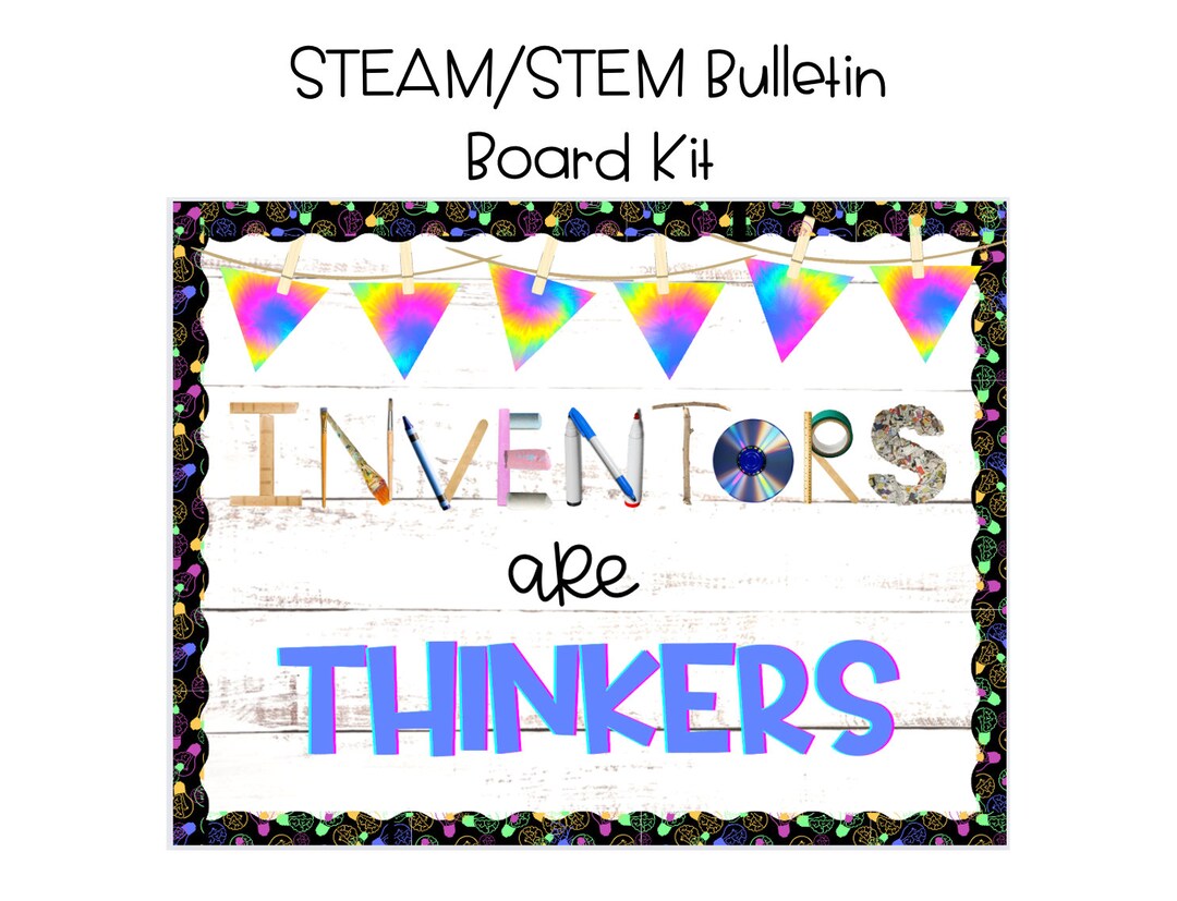 STEAM/STEM Bulletin Board Kit/inventors Are Thinkers/instant - Etsy