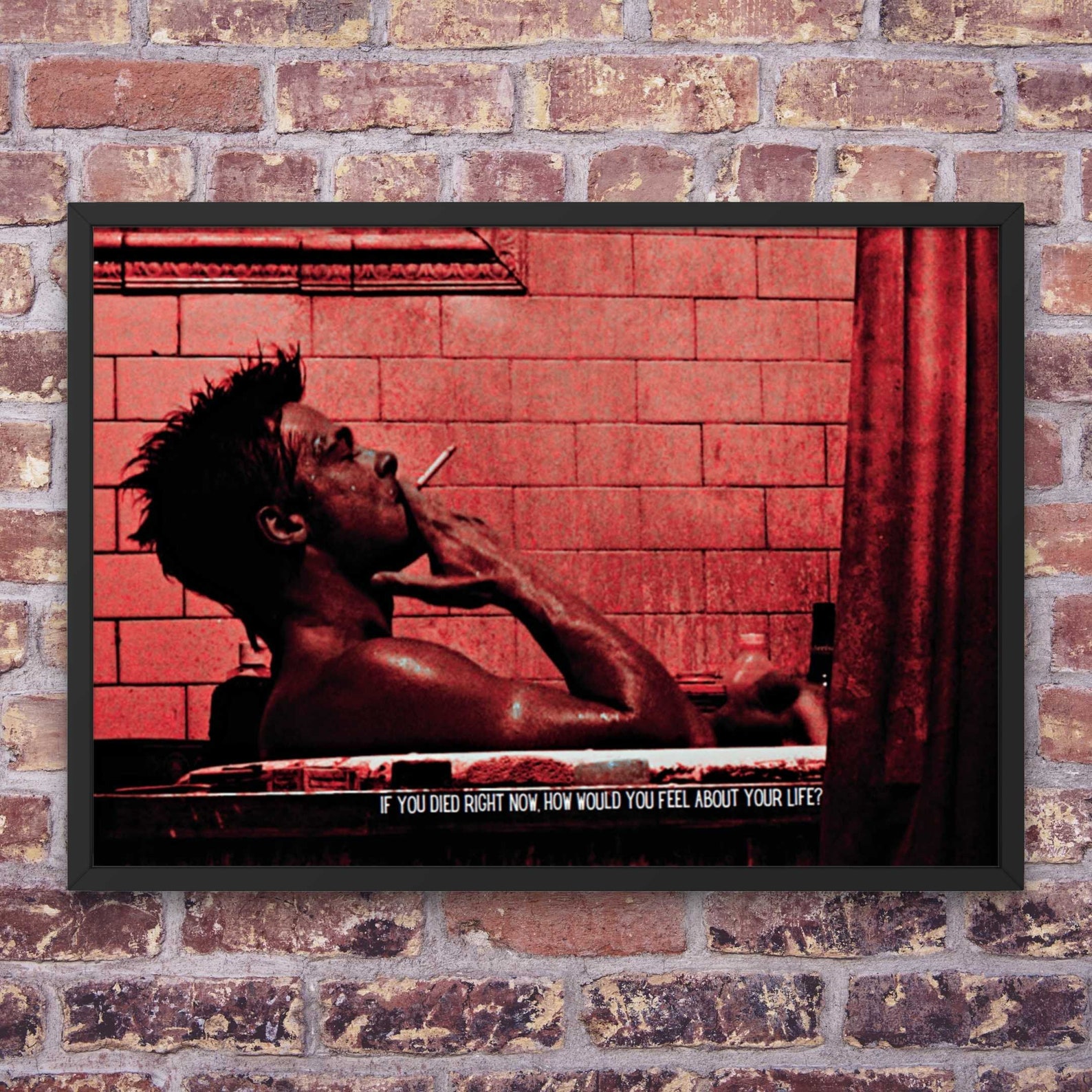 Fight Club Movie Poster | Tyler Durden Print | Fight Club Wall Art ...