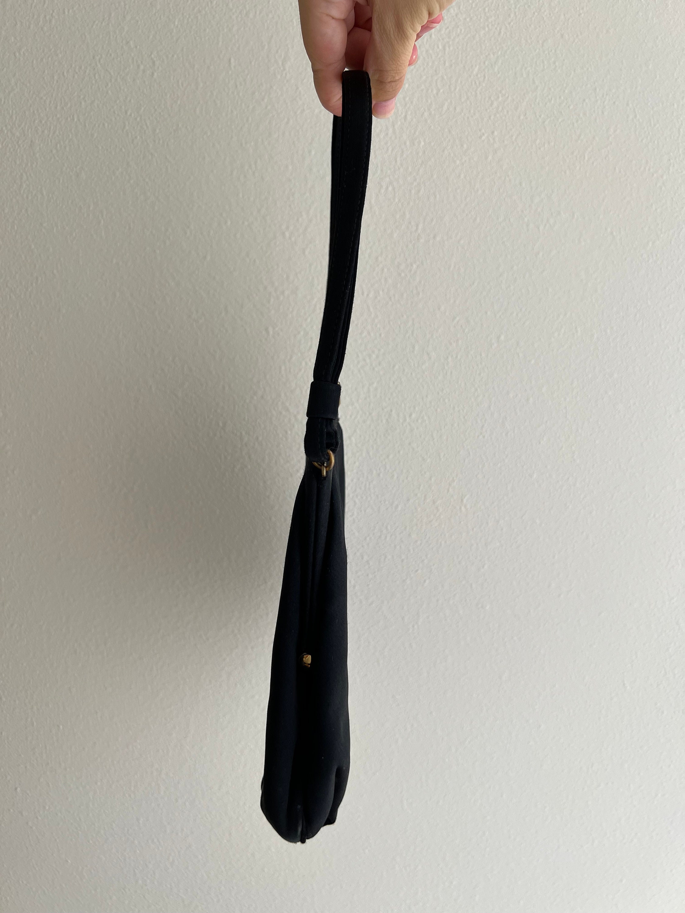 Vintage MM Morris Moskowitz Satin Black Evening Purse/handbag - Etsy