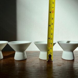 Vintage Japan Solid White Porcelain Sake Cups Housewarming Ochoko ...