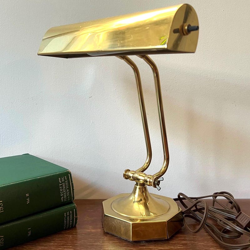 Brass Reading Lamp - Etsy