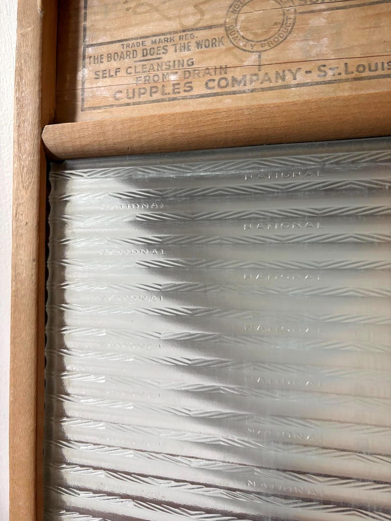 Vintage Cupples Good House Keepers National Glass Washboard | Antique ...