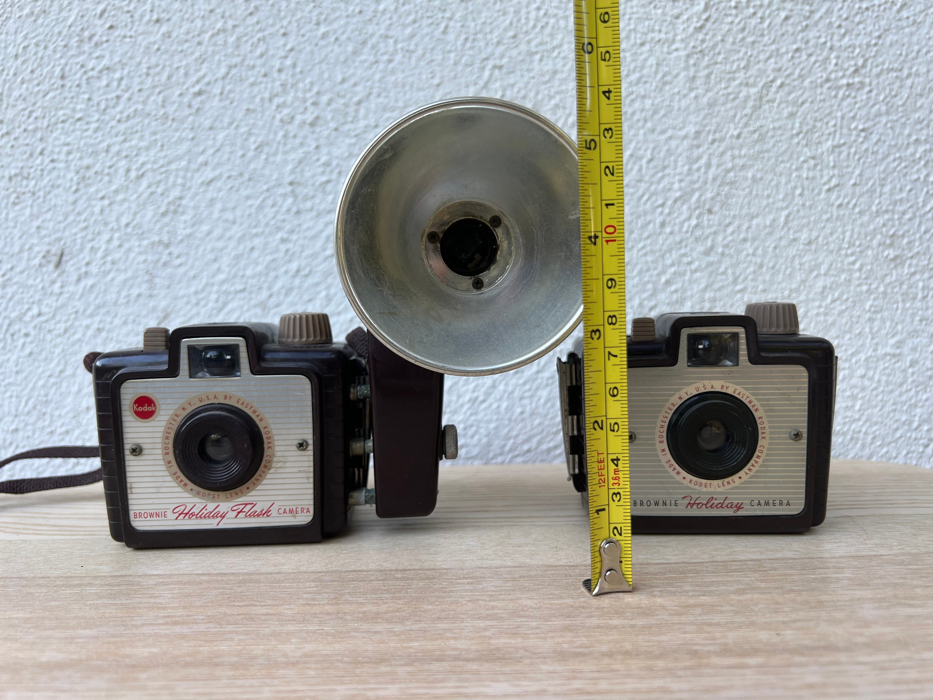 Vintage Kodak Brownie Holiday Camera With Brown Lace Strap and Flash ...