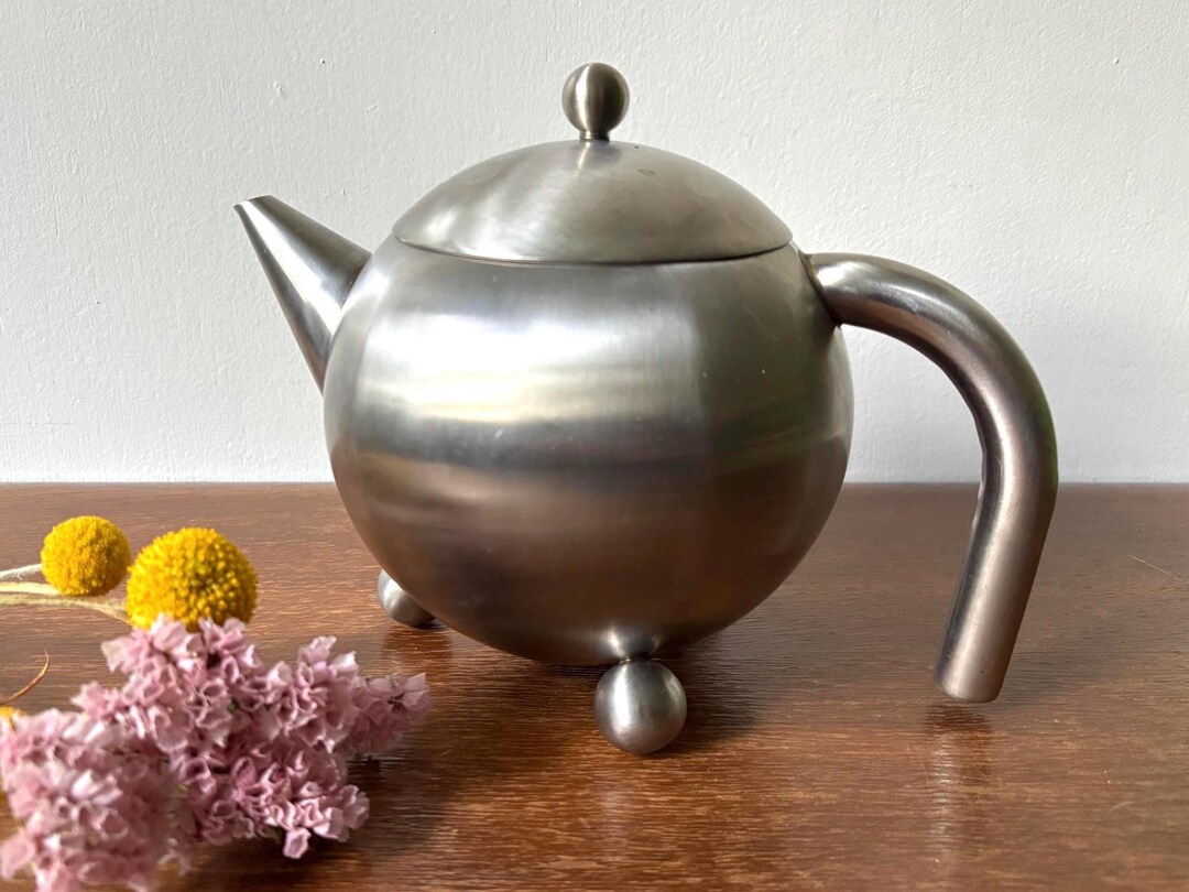 Vintage Original Henley Teapot Stainless Steel G&H Tea Services Atomic ...