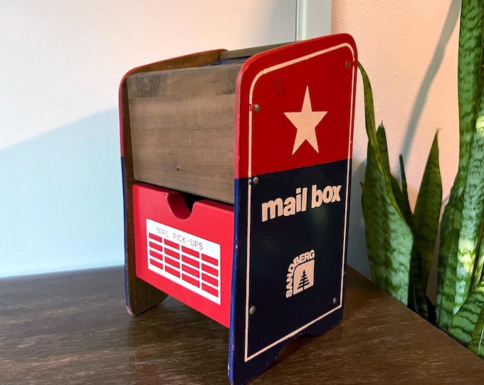 Vintage Sandberg Wooden My Mailbox Shape Sorter | Post Office Playroom ...
