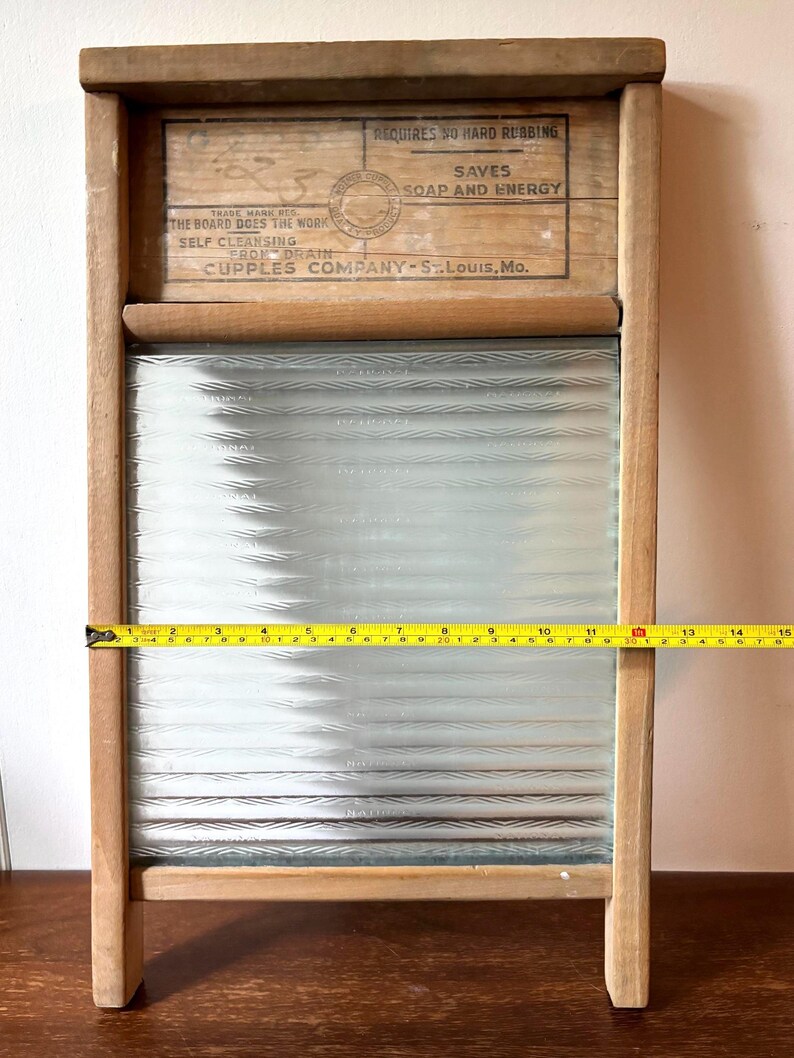 Vintage Cupples Good House Keepers National Glass Washboard | Antique ...