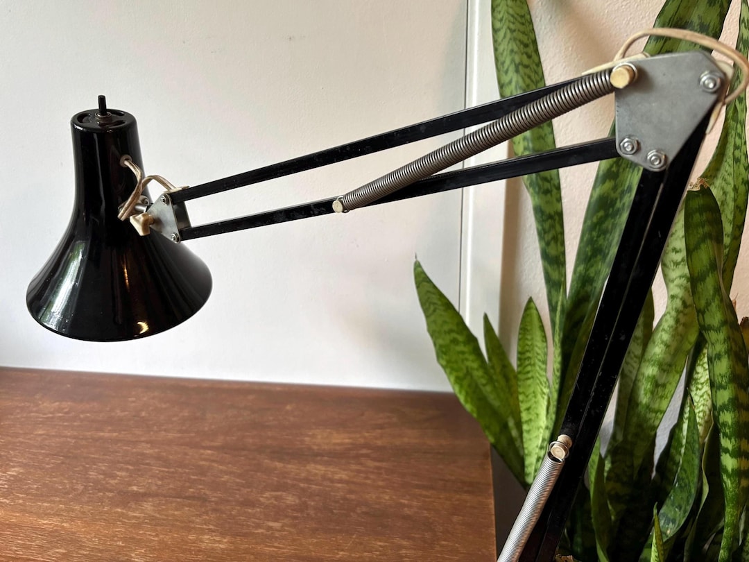 Vintage Luxo Black Architect's Desk Swing Arm Lamp | Jacob Jacobsen ...