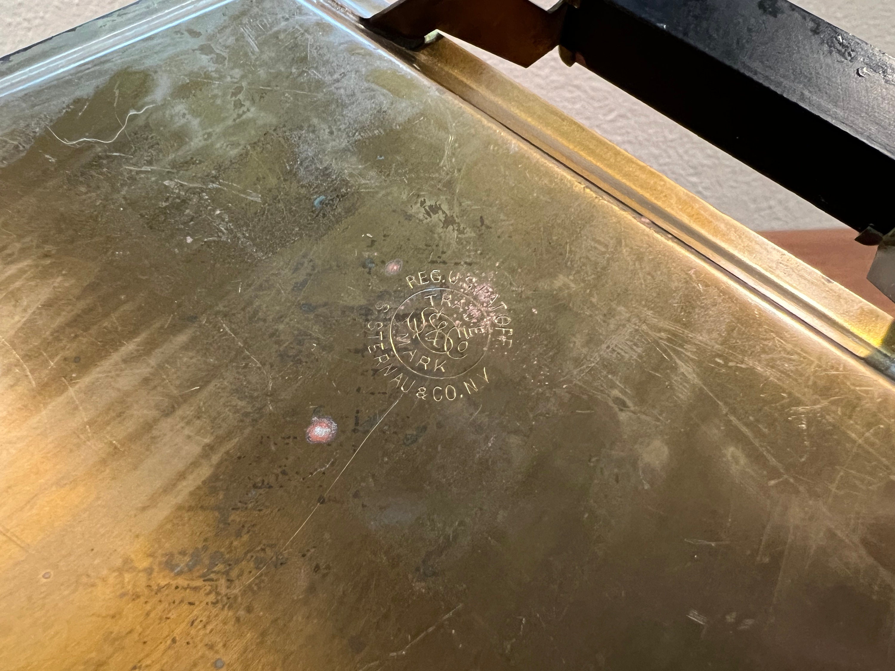 Antique 1910s-1920s S. Sternau & Co New York Brass Dust Pan Butler ...