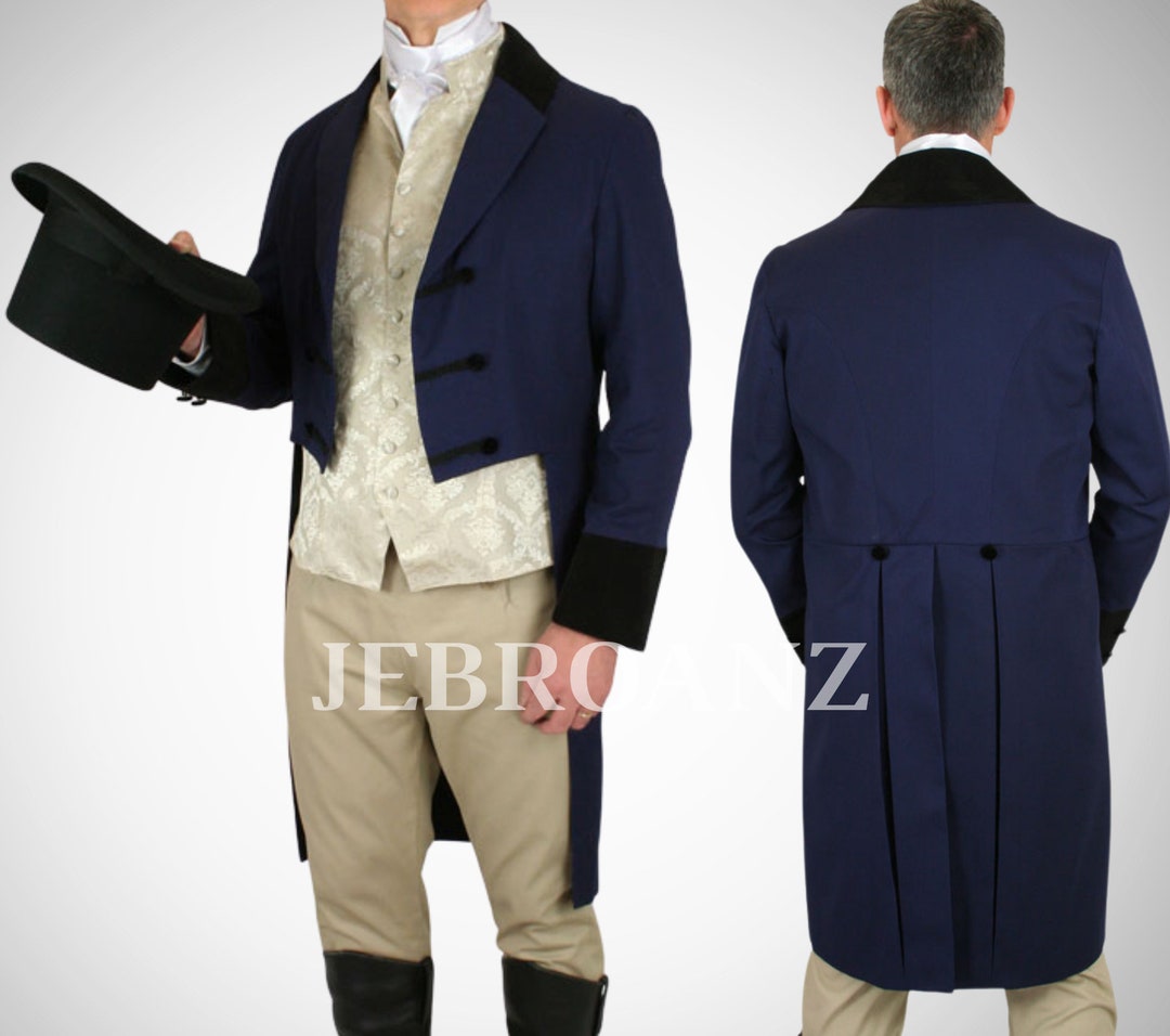Sovereign Regency Tailcoat 19th Century Handmade Tailcoat Custom Wool ...