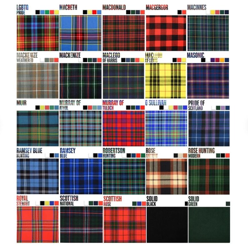 21 Pcs Irish Brian Boru Jacket Vest Flashes Tartan Kilt Sporran Socks ...