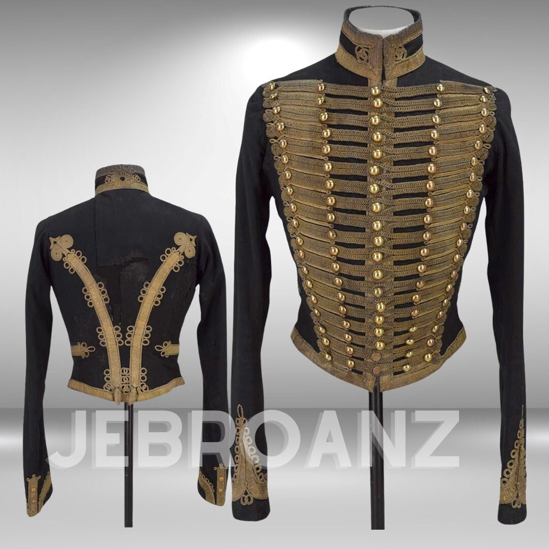 Napoleonic Men's Jacket Reproduction , Military Hussar Jacket, Regency ...