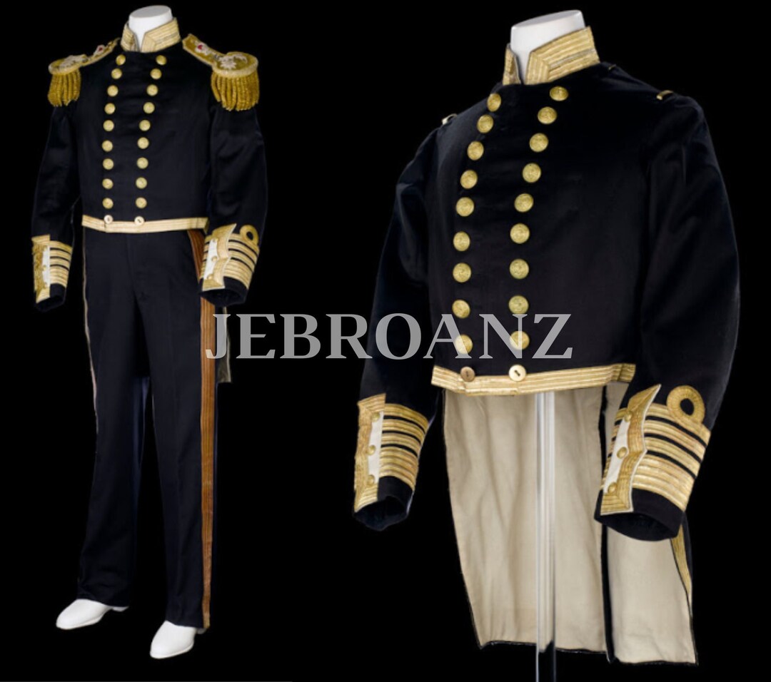 Handmade Full Dress Coat Worn by Sir Admiral Francis Leopold Mcclintock ...