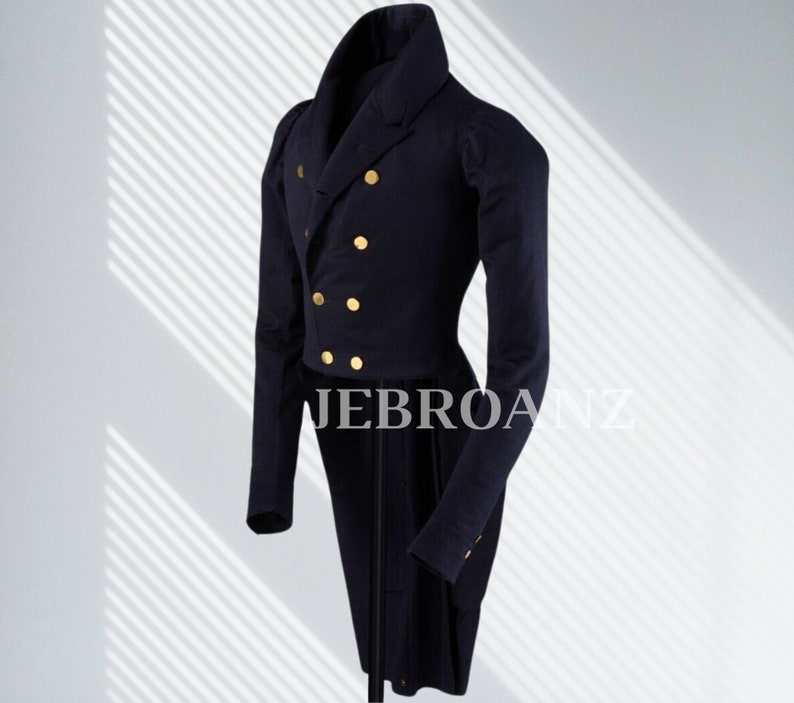 Regency Dated 1830 1850 Regency Coat British Handmade Tailcoat Custom ...
