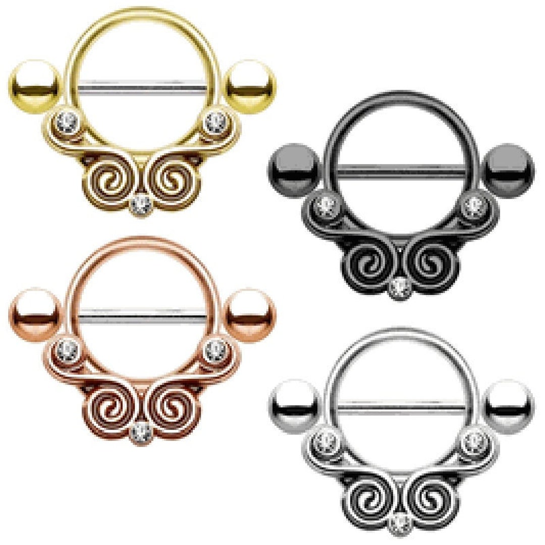 1 Pair New U Shape Piercing Shield Bars Steel Piercing Nipple - Etsy