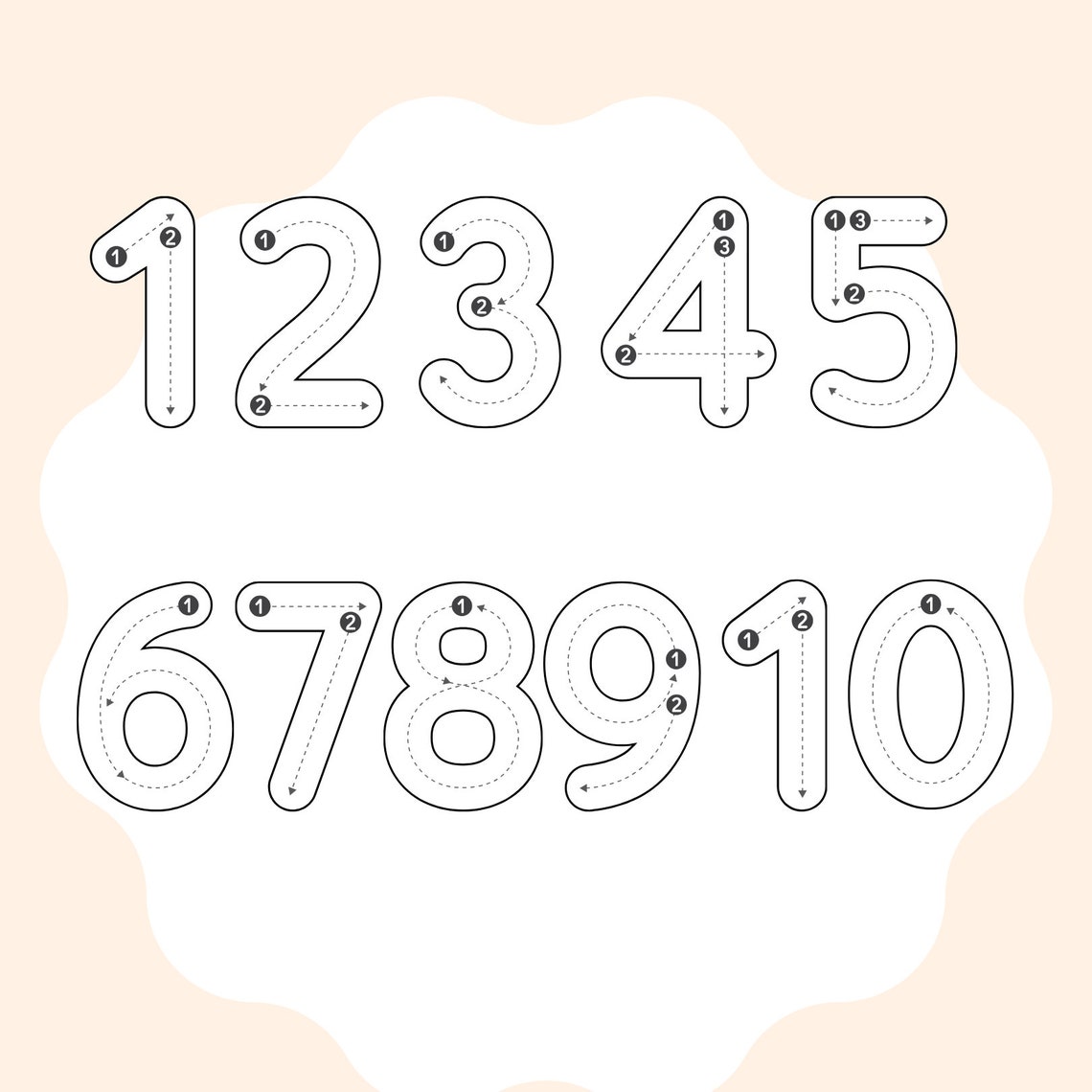 Tracing Alphabet and Number Svg and Png, Tracing Alphabet, Tracing ...