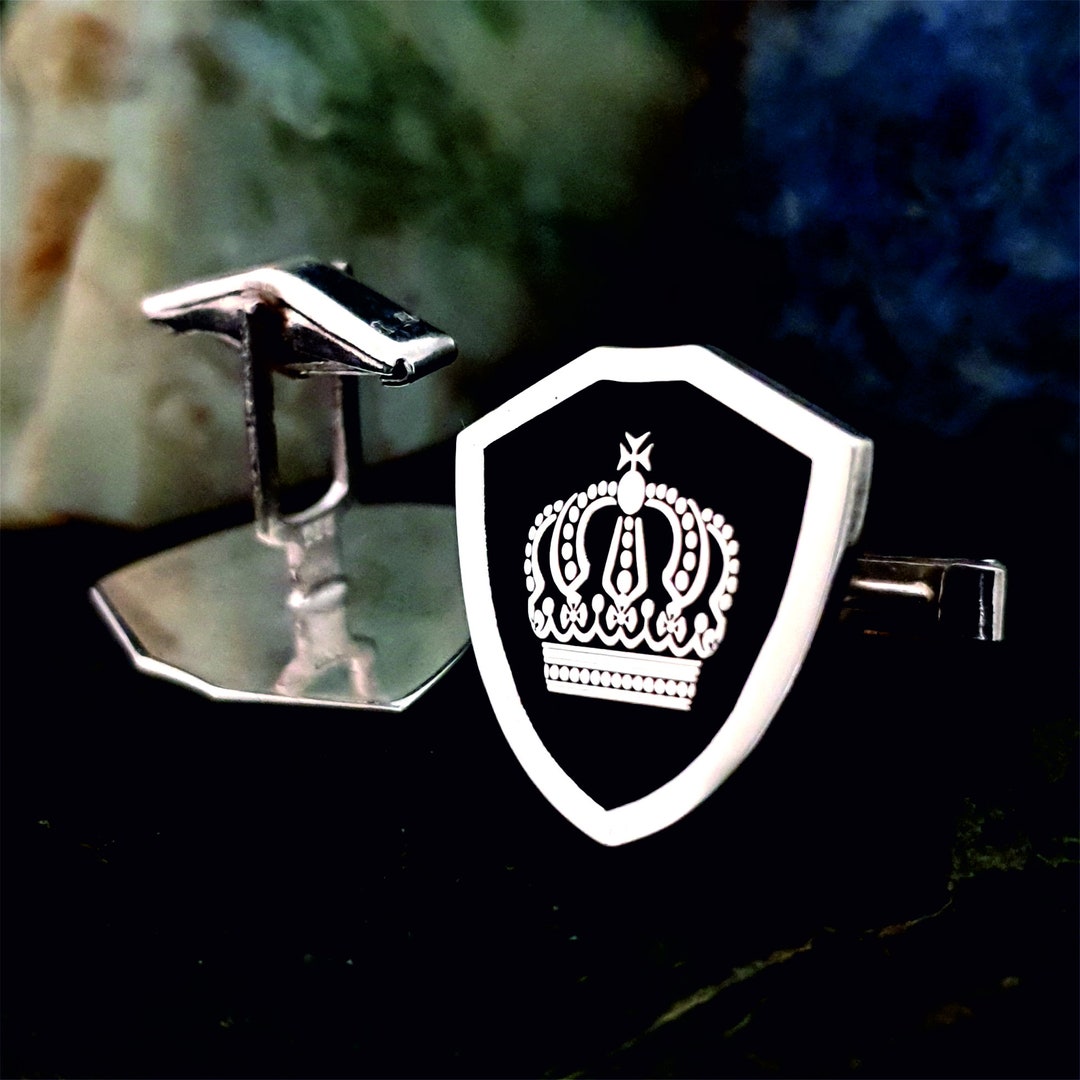 Personalized Family Coat of Arms Cufflinks for Groomsmen Gift Wedding ...