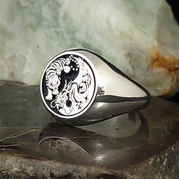 Yin yang ring - Etsy.de