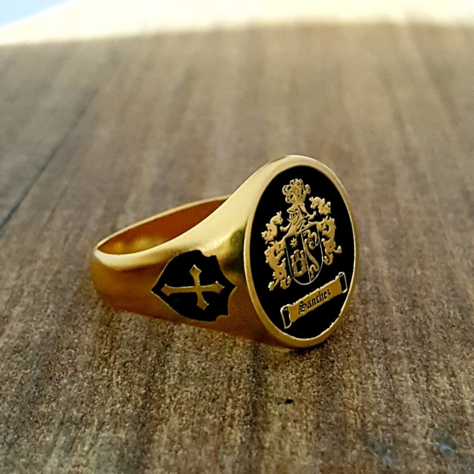 Family Crest Ring, Custom Ring With Personalized Gold and Silver - Etsy