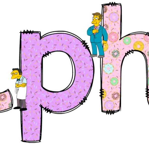Simpsons Alphabet - Etsy