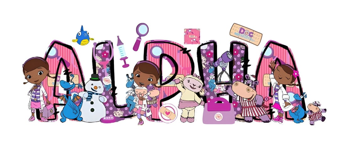 Doc Mcstuffins Doc Mcstuffins Alphabet Alpha Alphabet - Etsy