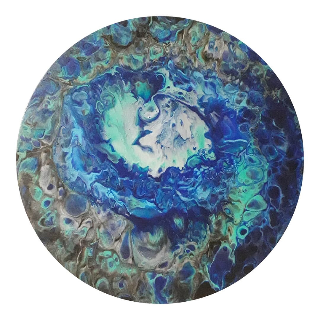 Cyclone Acrylic Pouring Painting - Etsy
