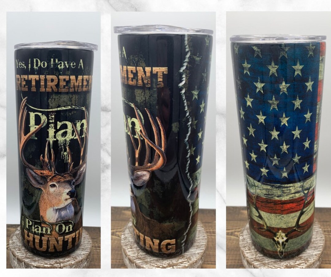 Deer Tumbler, Retirement Tumbler, Custom Travel Coffee Tumbler, 20 ...