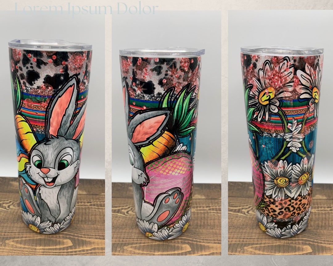 Bunny Tumbler, Rabbit Tumbler, Easter Tumbler, 20-ounce Insulated ...
