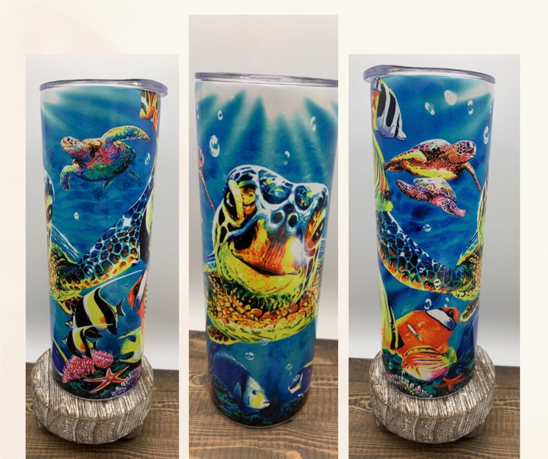 Custome Tumbler, Turtle Tumbler, Glow in the Dark Tumbler, Custom ...