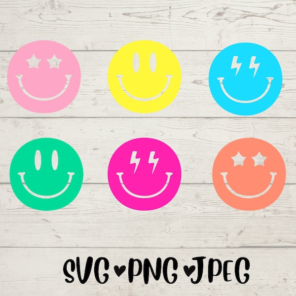 Smiley Face Card - Etsy