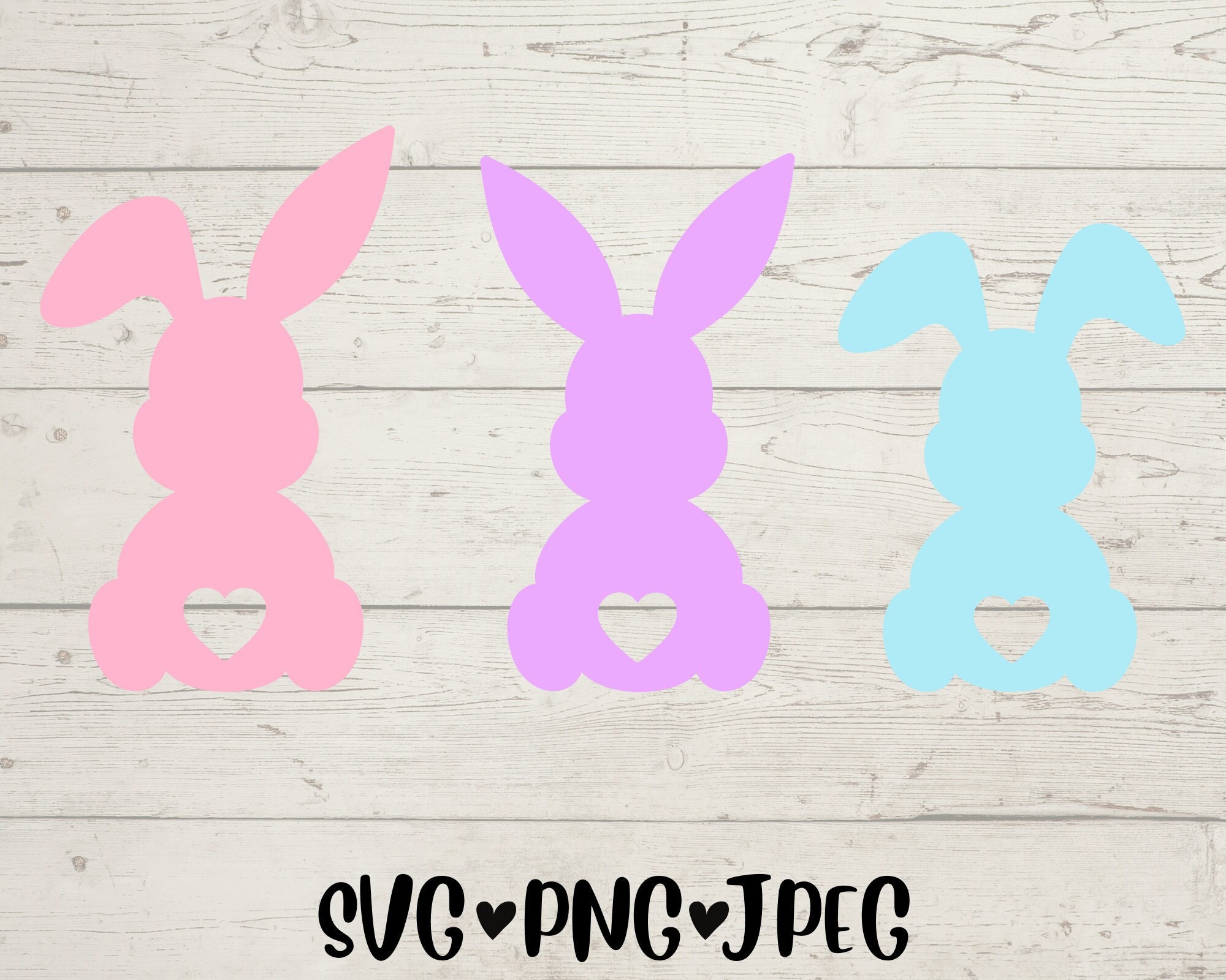 Bunnies Svg Bundle Bunny Svg Easter Svg Heart Cotton Tail Bunnies Bunny ...