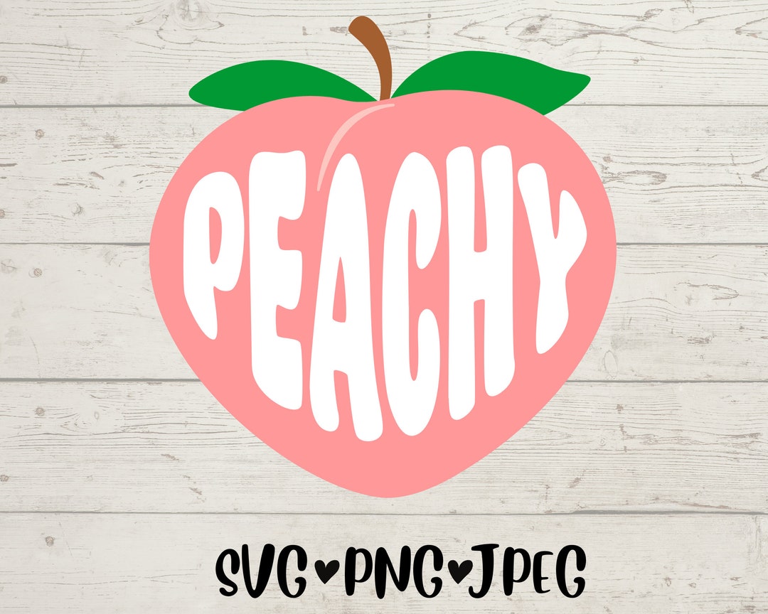 Peachy Svg and Png | Peach Svg | Peach Png | Fruit Png | Peach ...