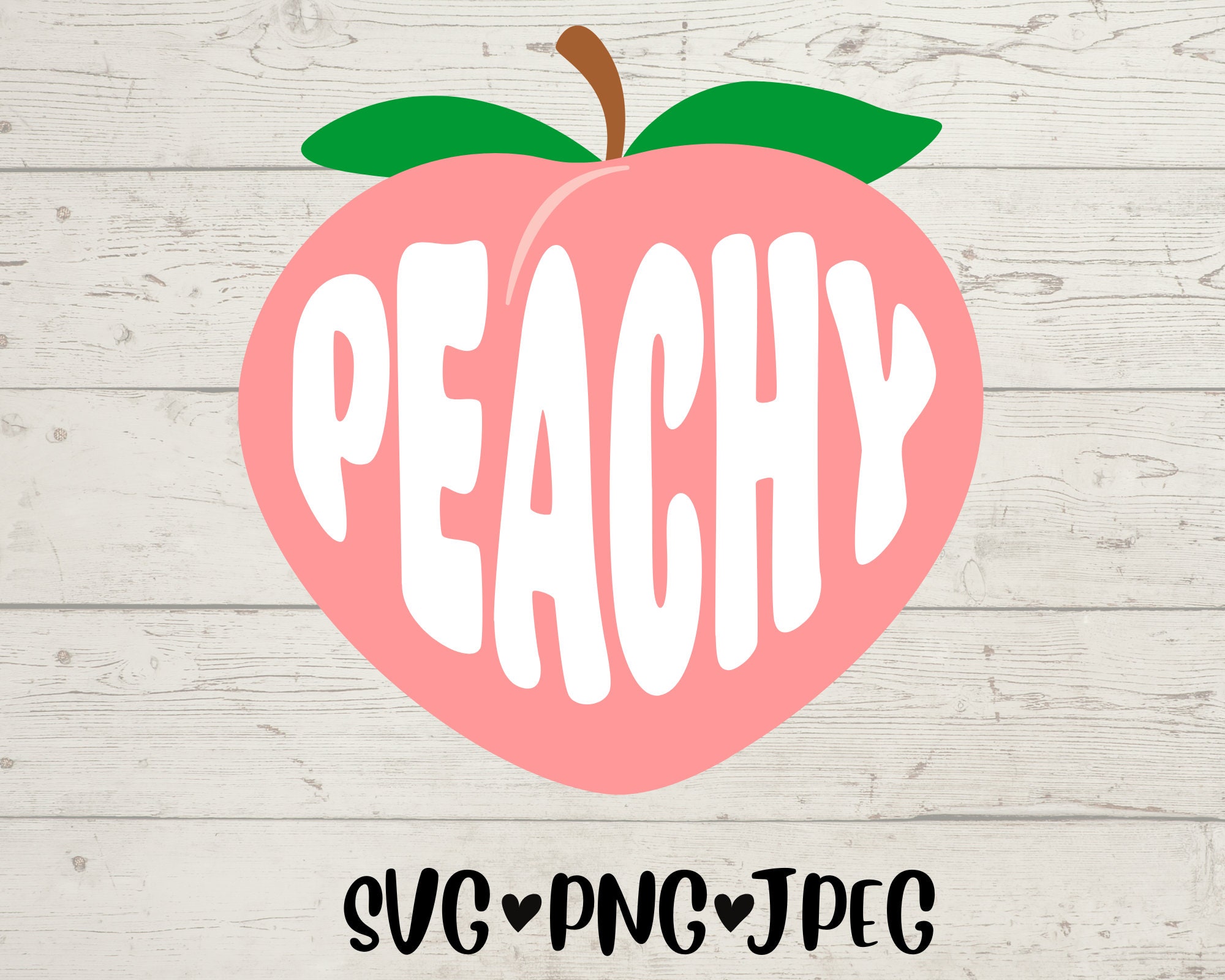 Peachy Svg and Png Peach Svg Peach Png Fruit Png Peach Sublimation ...