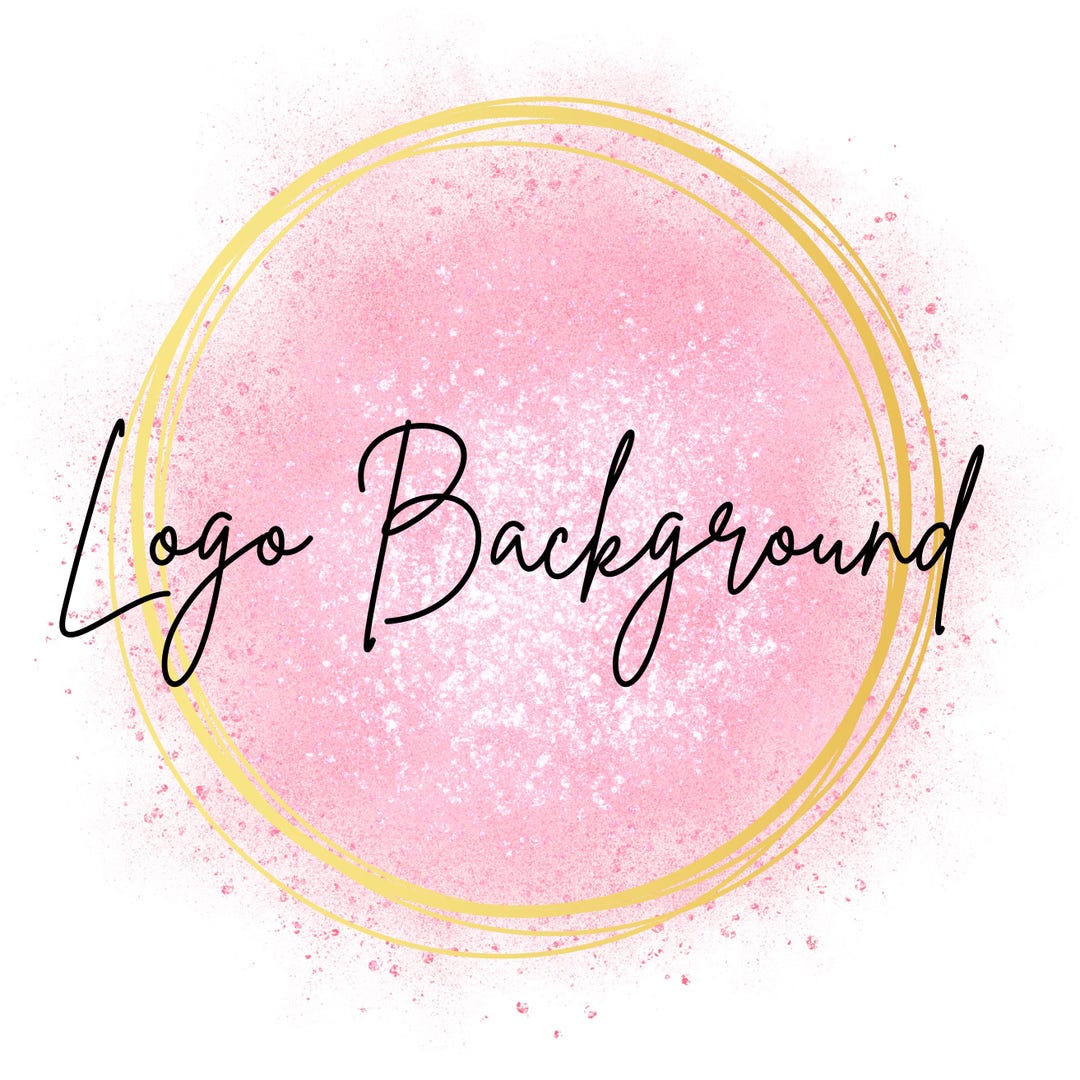 Pink and Gold Ring Logo Background PNG, Editable Business Logo Design ...