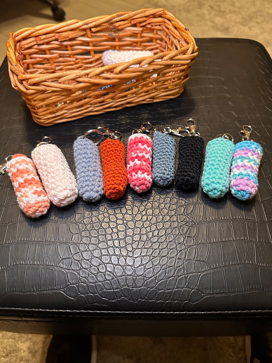 Lip Balm Holder Keychains - Etsy