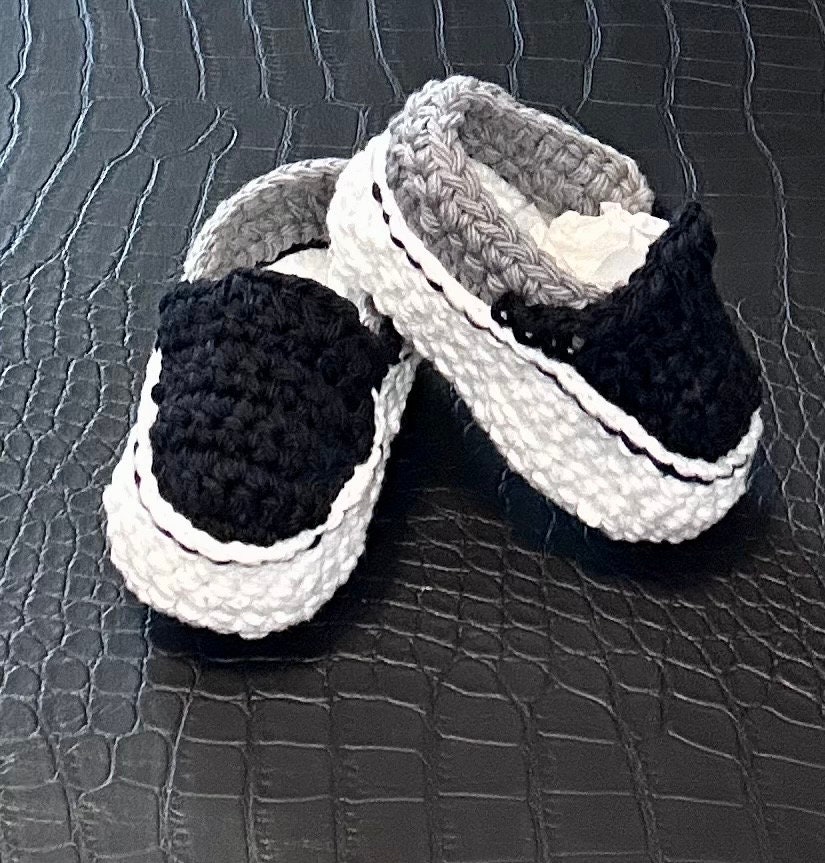 Vans Crocheted Baby Shoes - Etsy